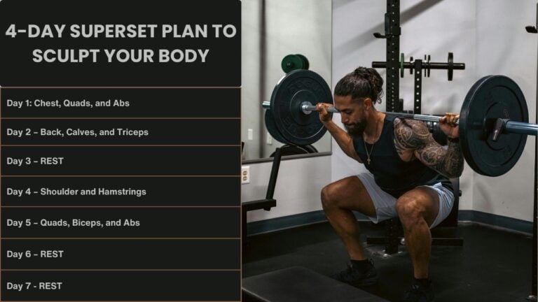 4 Day Superset Workout Plan to Sculpt Your Body
