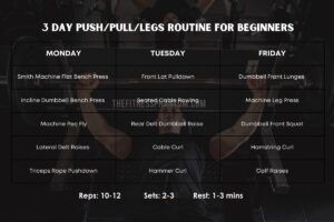 The Best Push Pull Legs 3 Day Split Routine (PDF Included)