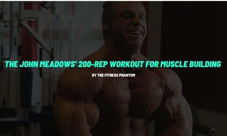 12 Week Lou Ferrigno Workout Routine with PDF - The Fitness Phantom