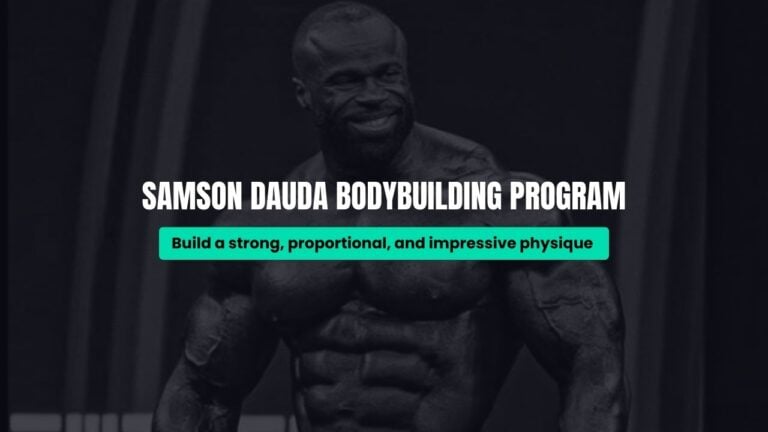 12-Week Samson Dauda Workout Plan to Get Massive w/ PDF