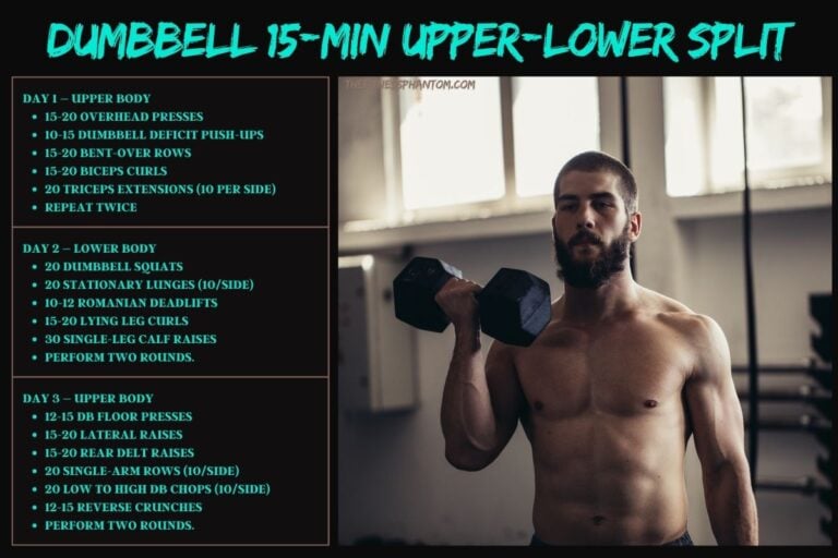 The Best 15-Minute Dumbbell Workout Plan (6x Weekly)